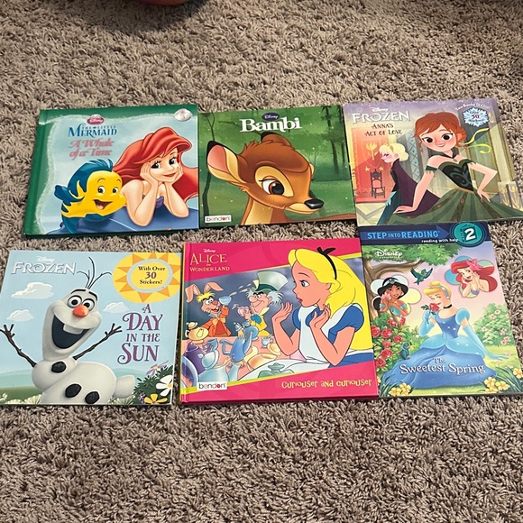 Disney | Other | Disney Books Frozen Bambi Little Mermaid Alice In ...